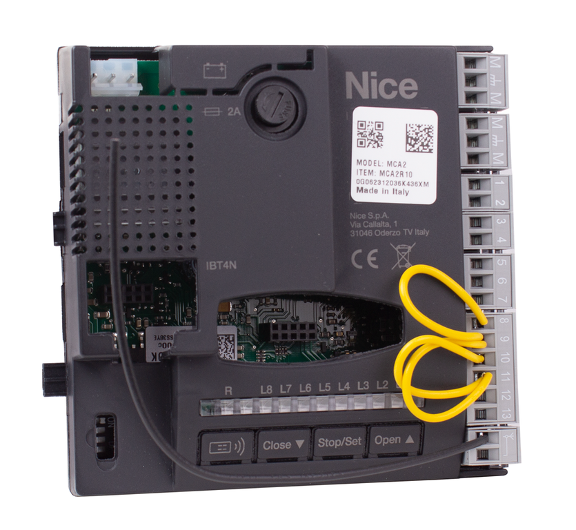 Panneau de contrôle Nice MCA2 Modèle SPMCA2R10 pour la domotique | SPS24